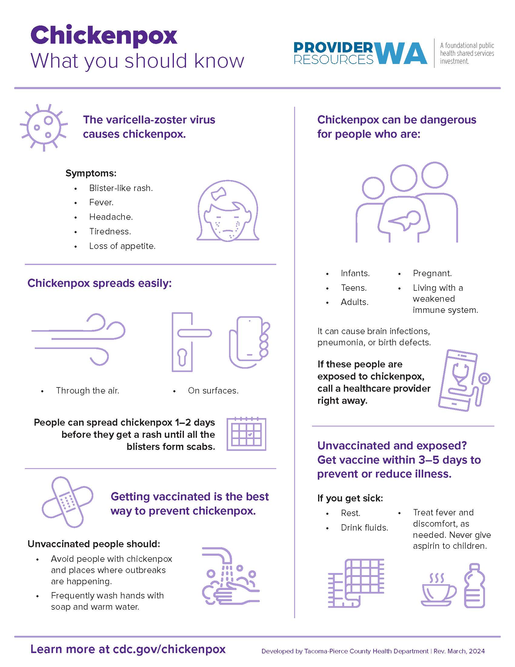 Chickenpox - Provider Resources WA